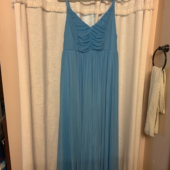 torrid | Dresses | Torrid Blue Maxi Dress | Poshmark